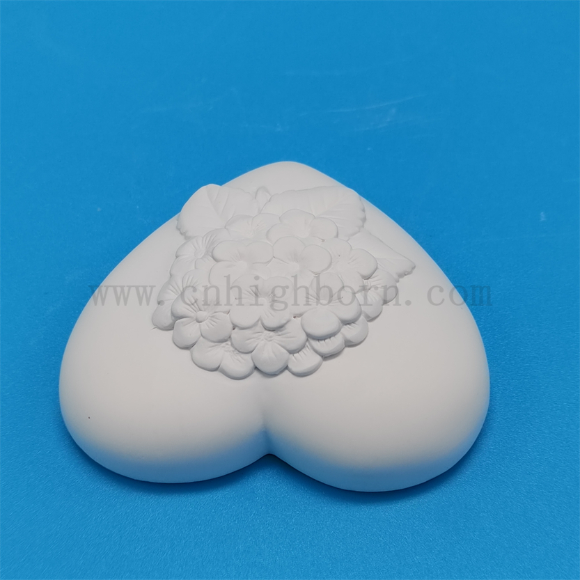 Customized Heart Shape Gypsum Aroma Diffuser Stone Car Hanging Scented ...