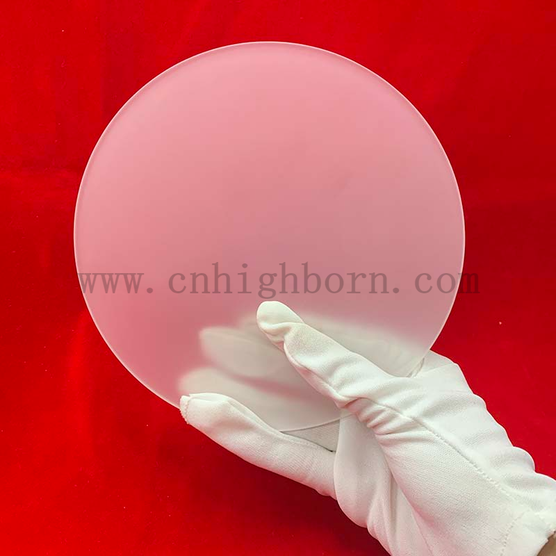 Fused Silica Frosted Quartz Glass Plate Round Quartz Wafer - Buy quartz ...