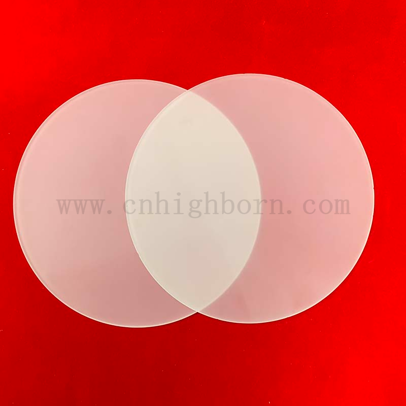 Fused Silica Frosted Quartz Glass Plate Round Quartz Wafer - Buy quartz ...