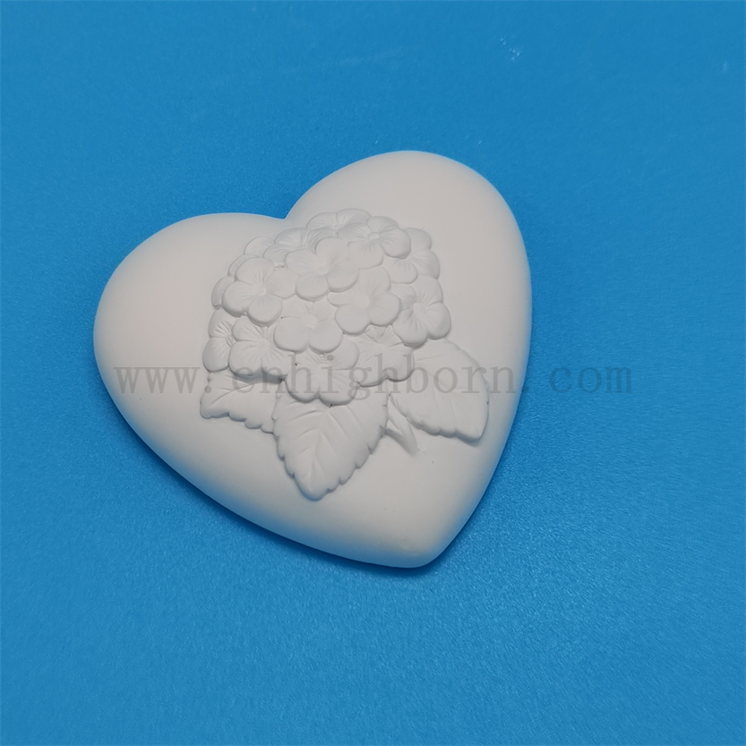 Customized Heart Shape Gypsum Aroma Diffuser Stone Car Hanging Scented ...