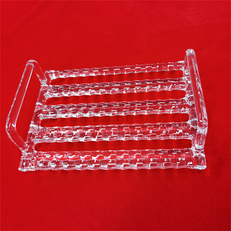 Lab Research Quartz Instrument Transparent Quartz Glass Ship Container ...