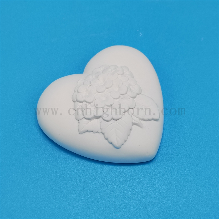 Customized Heart Shape Gypsum Aroma Diffuser Stone Car Hanging Scented ...