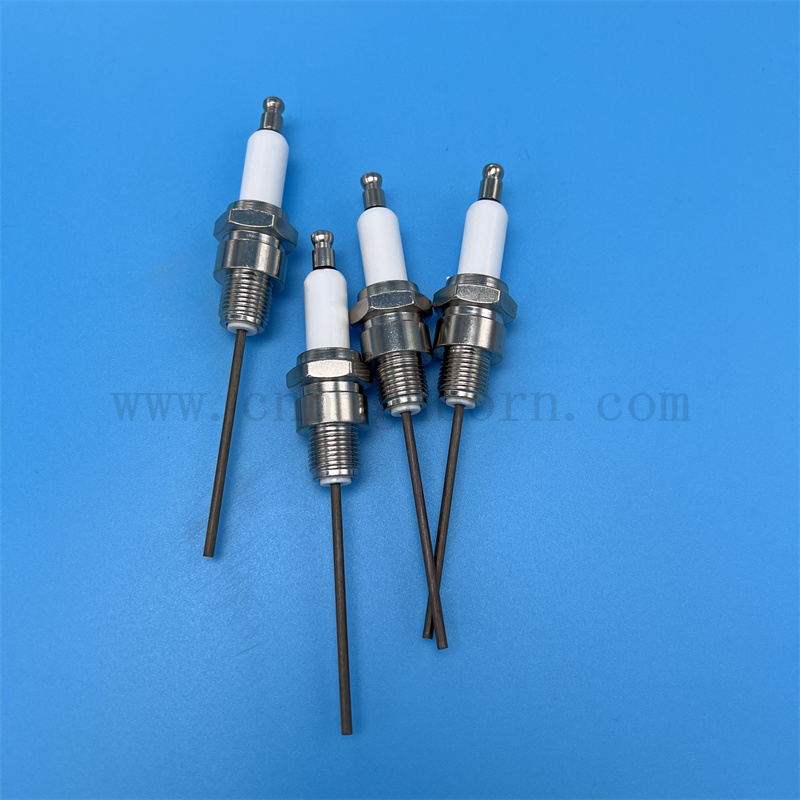 Glazed 95 Alumina Spark Plug Customized Al2O3 Electrode Ignition - Buy ...