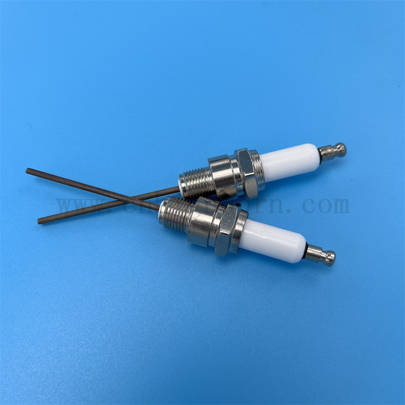 Glazed 95 Alumina Spark Plug Customized Al2O3 Electrode Ignition - Buy ...